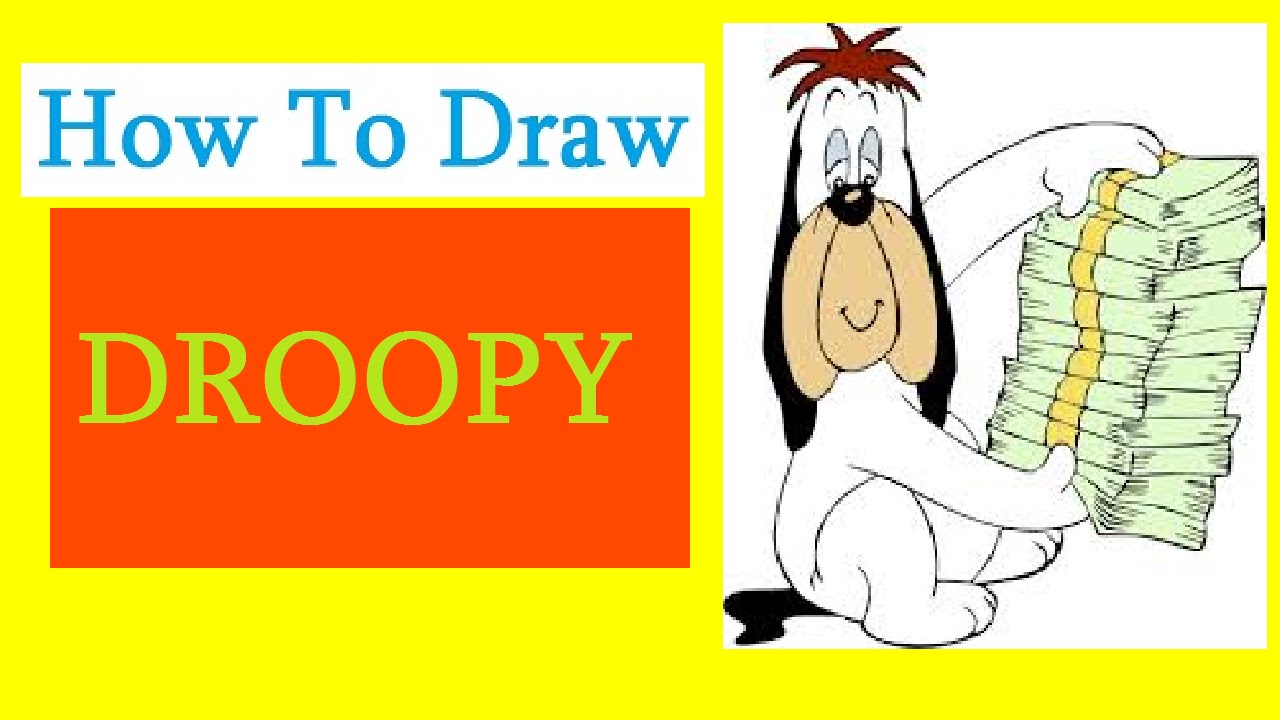 How to Draw a Droopy / Как нарисовать Друпи - YouTube