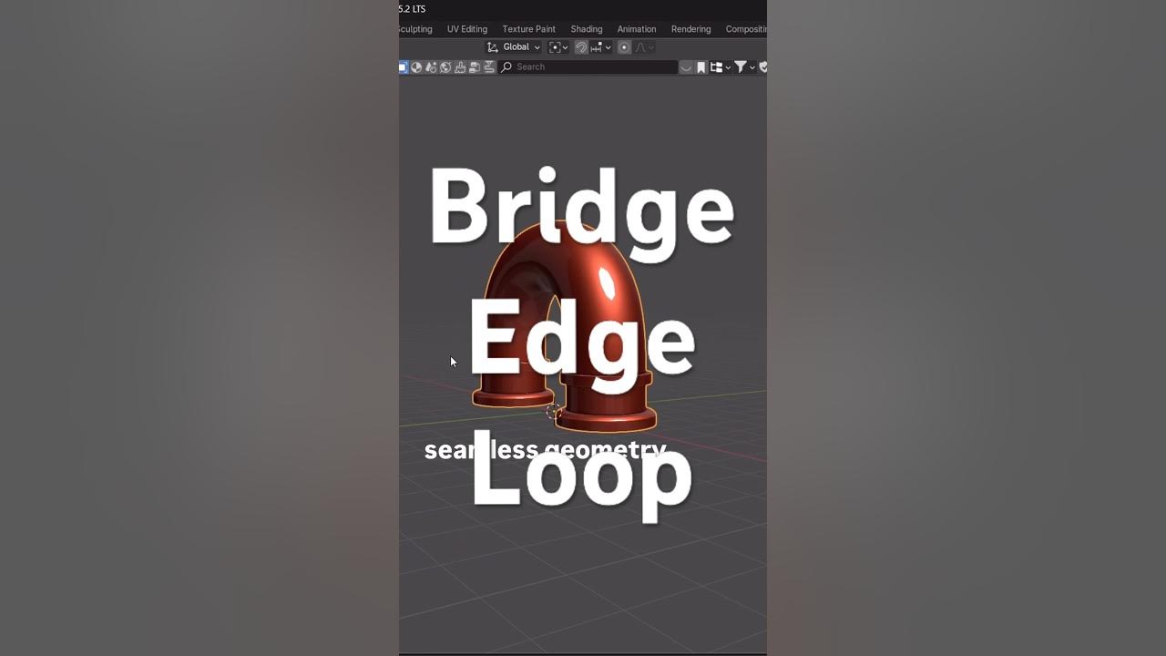 Take your Blender workflow to the next level with bridge edge loops #blendertip #blendertrick ...