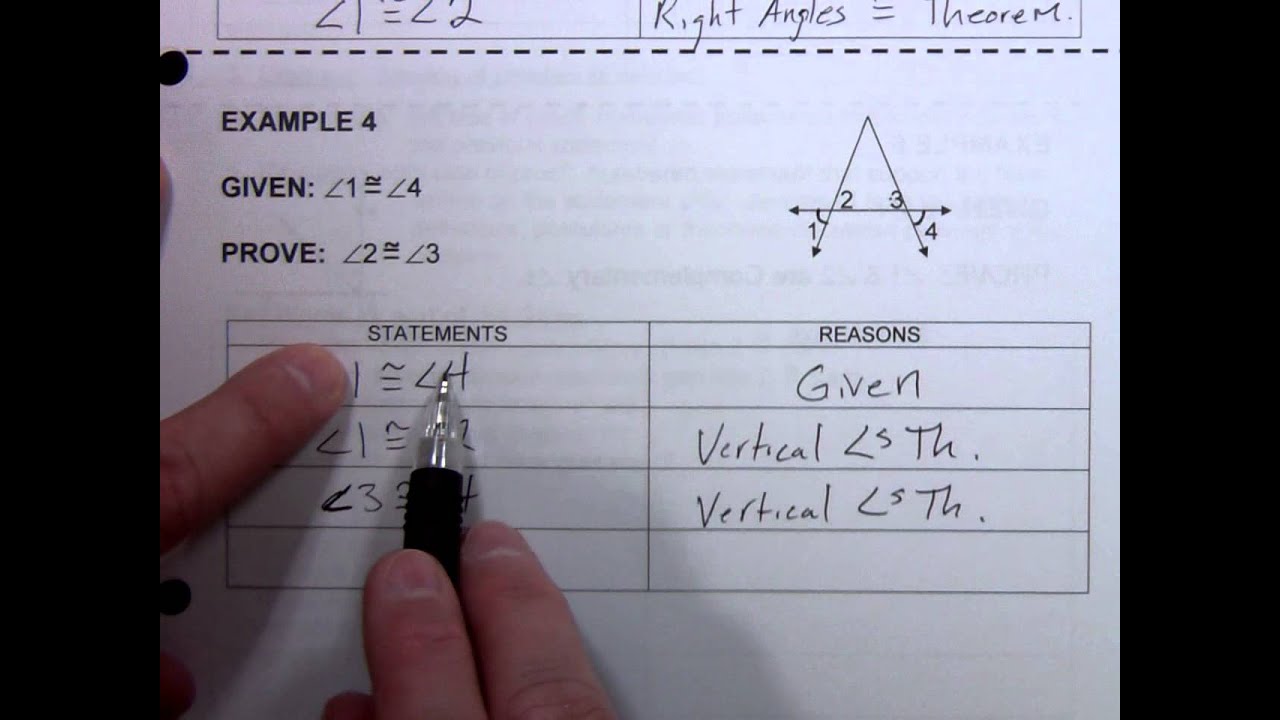 8 6 Basic Geometric Proofs Youtube
