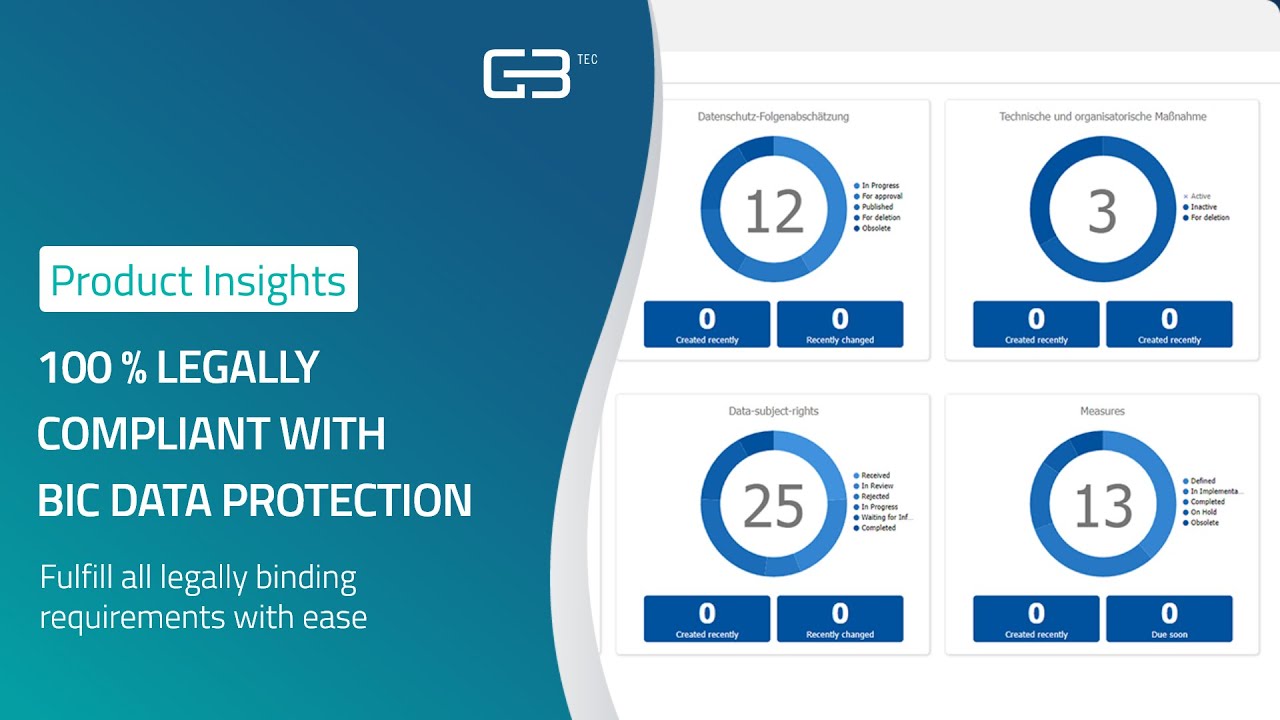 100 % legally compliant with BIC Data Protection - YouTube