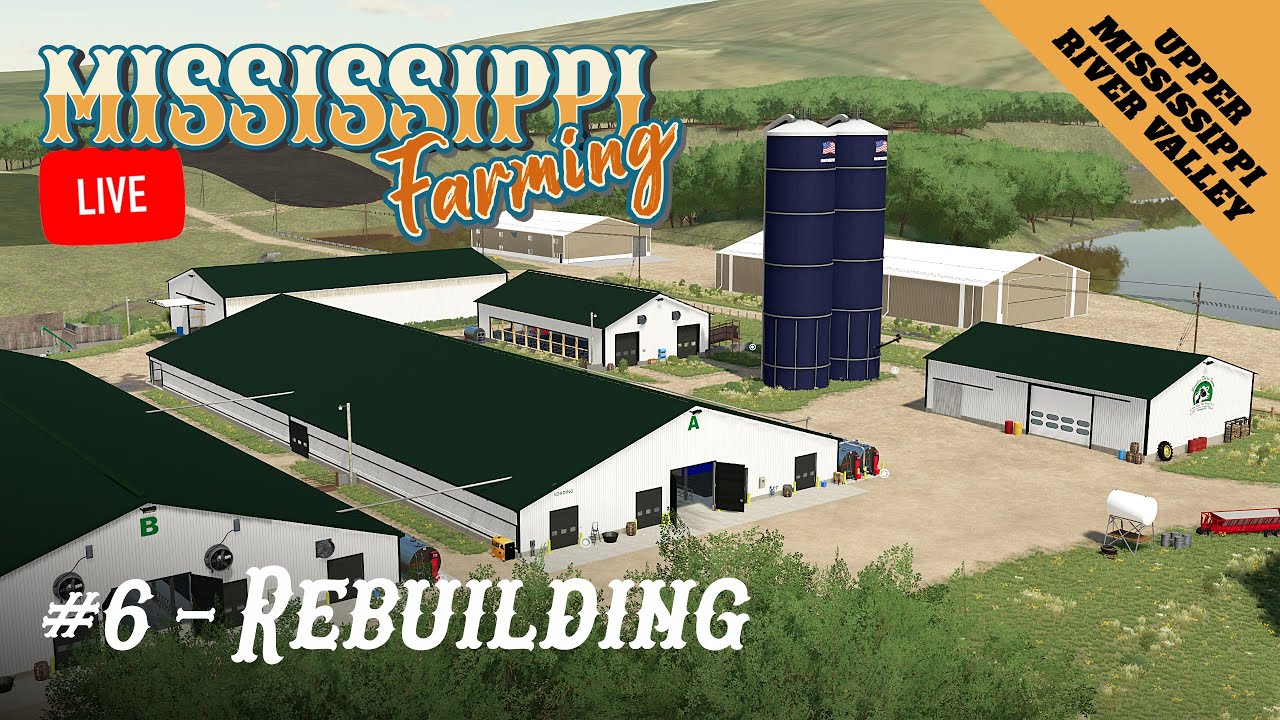 🔴 LIVE - We're Rebuilding the Farm BIGGER and BETTER - UMRV #6 - YouTube