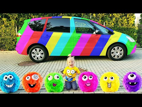 Aprendiendo Colores con Alice 🎨 Bolas Divertidas y Coche Mágico 🚗 Video ...