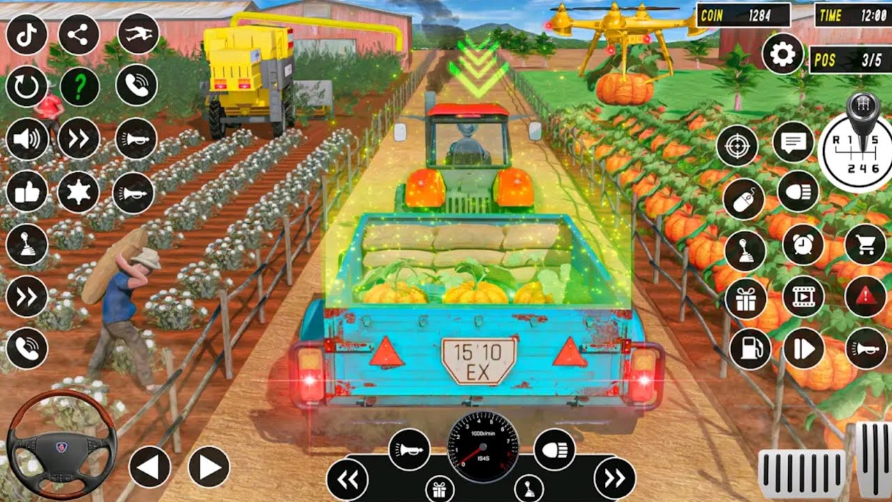 Tractor Farming game Agro Amble: Tractor Driving Simulator 3D - Android ...