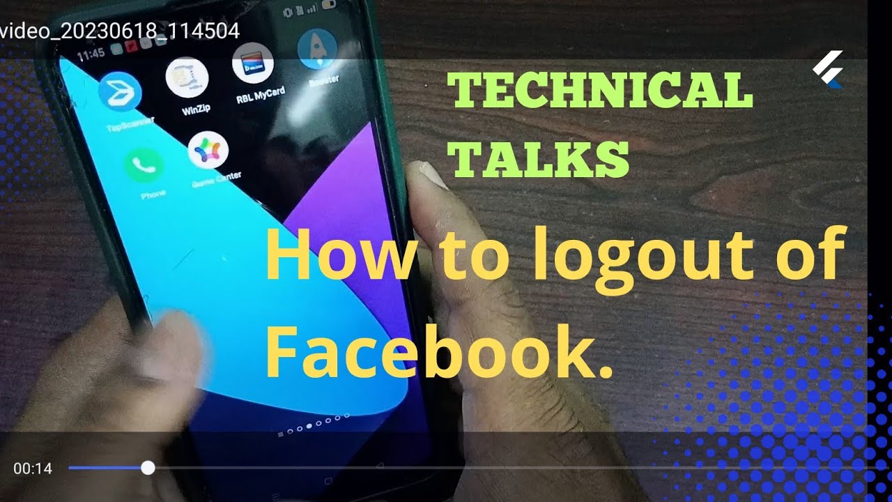 How to logout of Facebook ll Facebook logout explained - YouTube