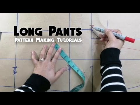 LONG PANTS PATTERN MAKING TUTORIALS - YouTube