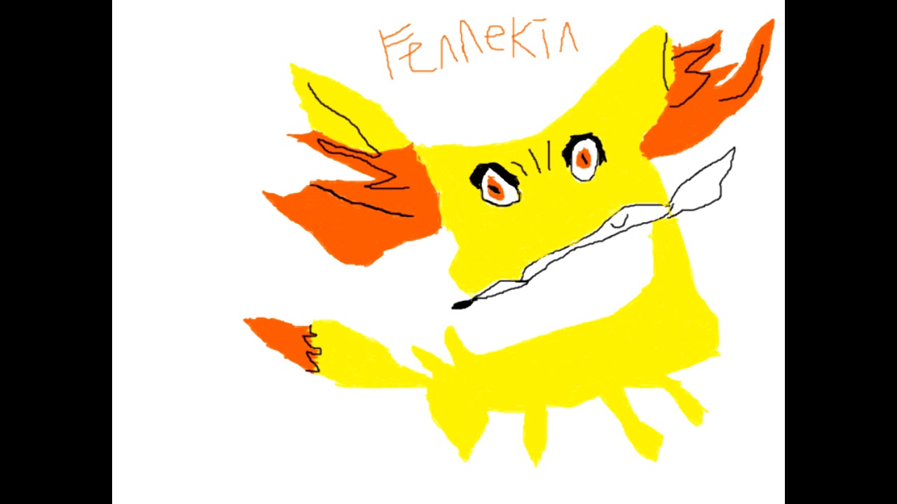 Fennekin from Pokemon Paint.Net Drawing - YouTube