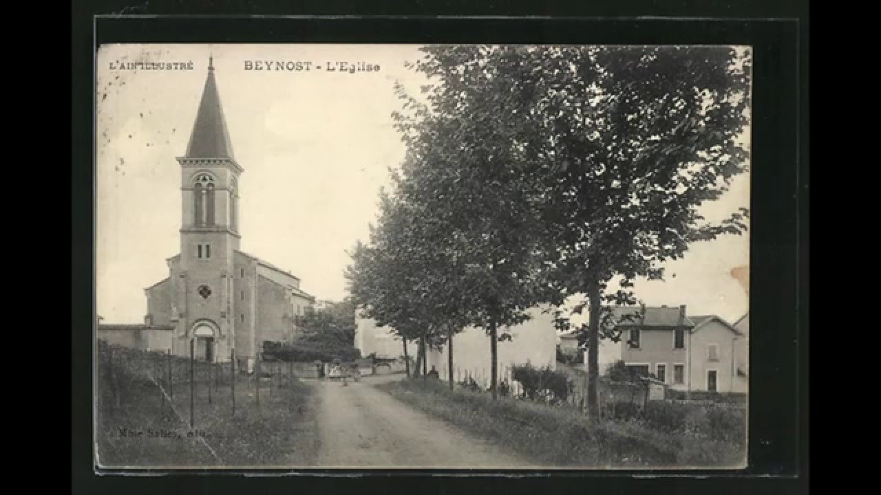 Carte postale ancienne Beynost - YouTube