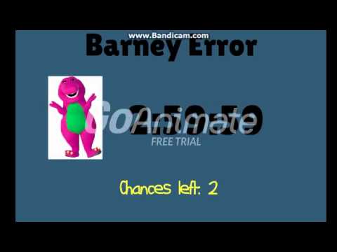 Barney Error (GoAnimate) - YouTube