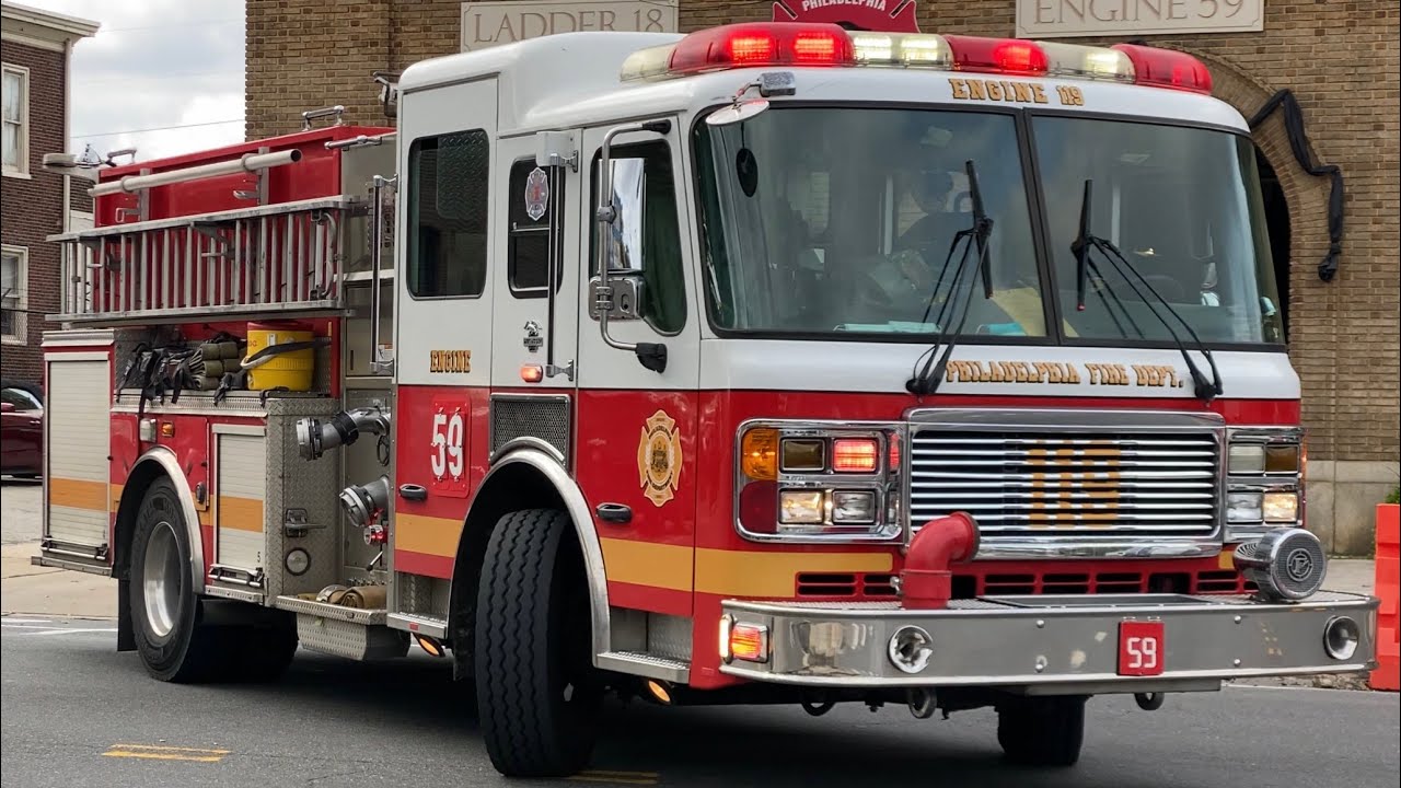 PHILADELPHIA FIRE DEPARTMENT ENGINE 59 RESPONDING - YouTube