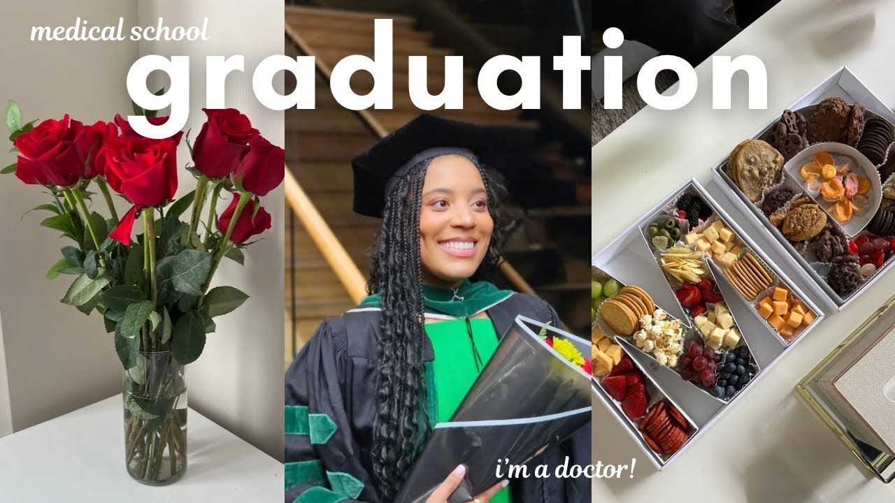 I'M A DOCTOR!!! | GRADUATION VLOG, GRWM FOR THE CEREMONY, LOOKING BACK ...