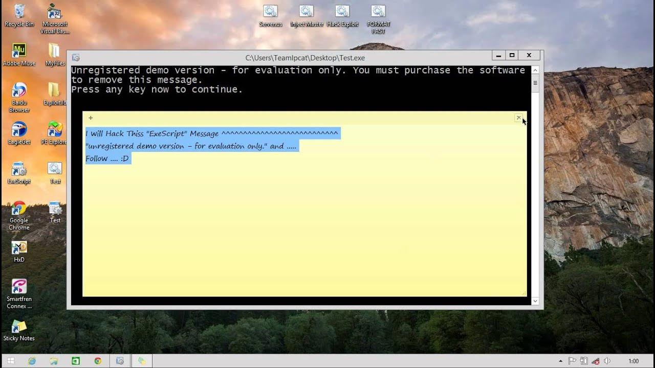 Hack ExeScript .. No Permaned Just Change... - YouTube