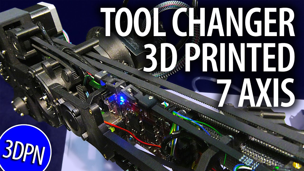 3D Printed Tool Changer Robotic Arm from Haddington Dynamics - YouTube