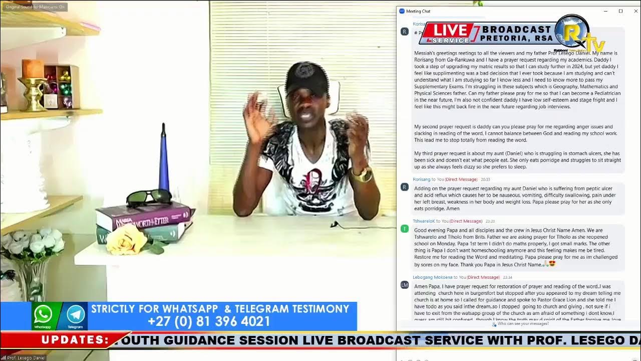 15 APRIL 2023 SATURDAY LIVE BROADCAST SERVICE WITH PROF. LESEGO DANIEL AND SONS PART 2 - YouTube