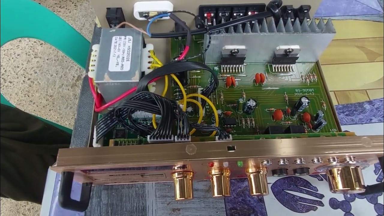 Bosca bs095 audio power amplifier - YouTube
