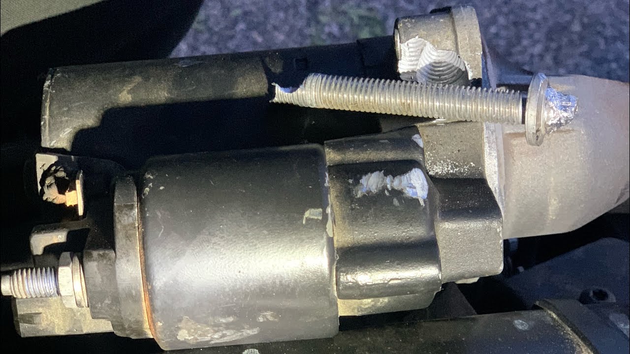 How to get out a stripped starter bolt (BMW) - YouTube