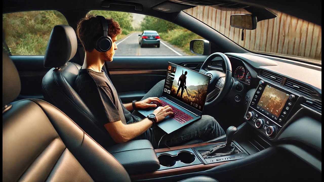 Playing rust in my car IRL - YouTube