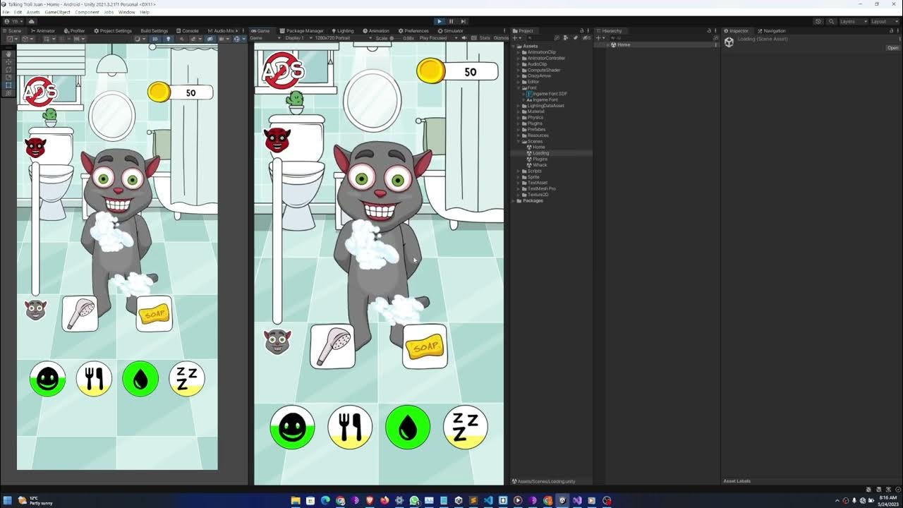 Talking Troll Juan - Unity Code Source - YouTube