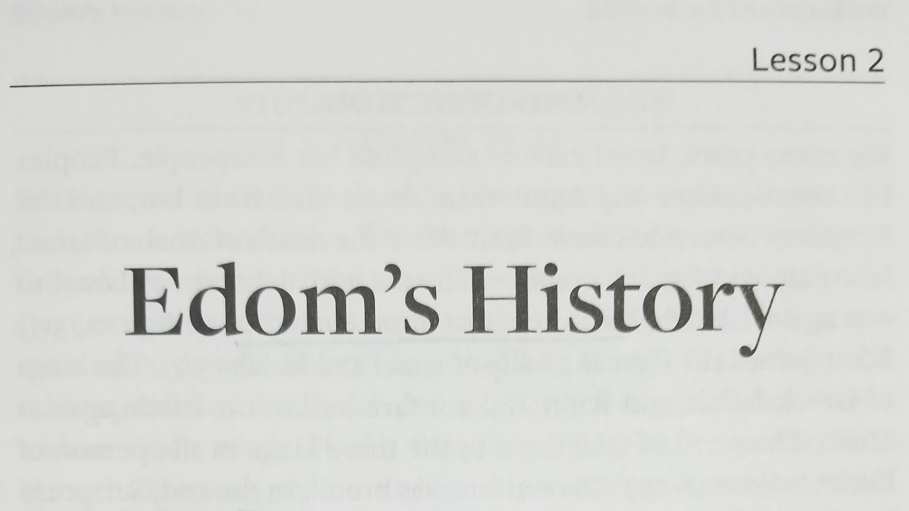 Cliff View Wed Bible Class - "Edom's History" 3/22/2023 - YouTube