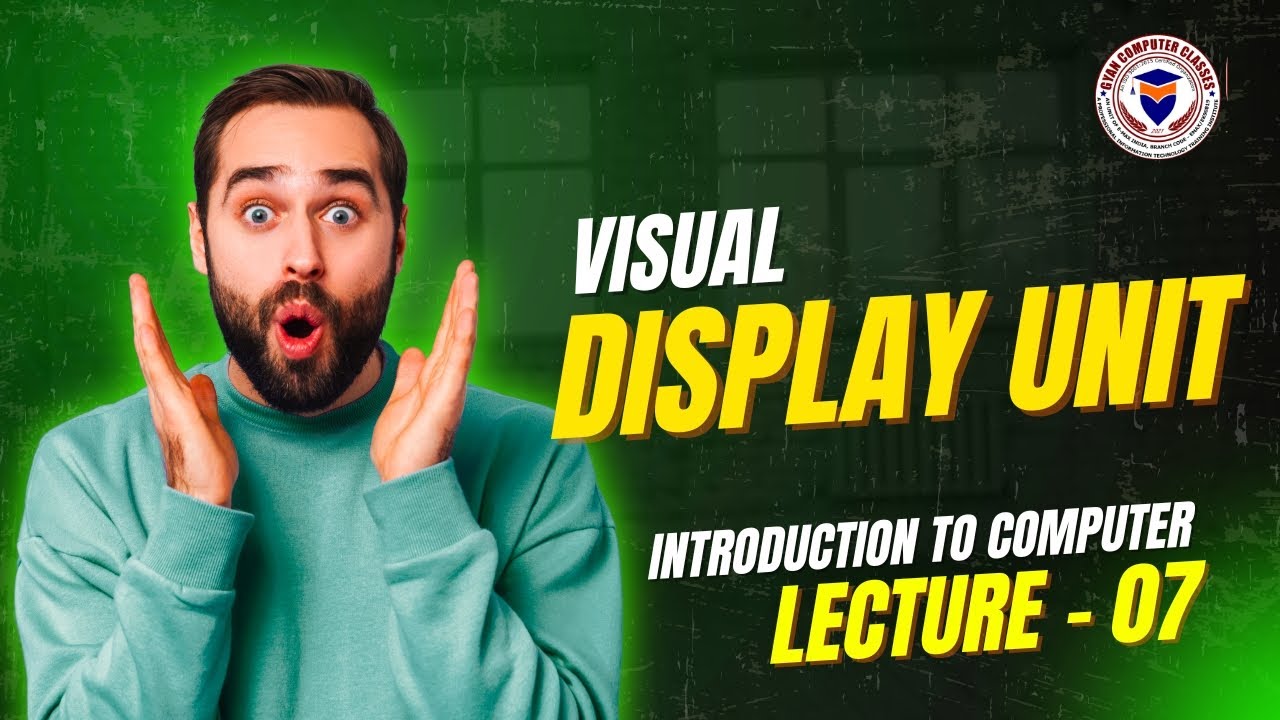 What is Visual Display Unit (VDU) in Hindi - Learn Operating System in ...