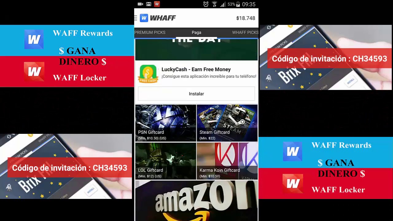 Cómo ganar dinero 2017 con WHAFF Rewards - WHAFF Locker y cómo ...