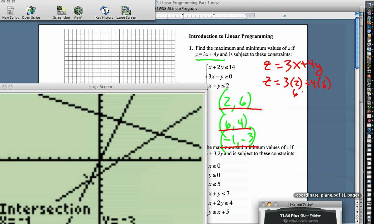 Linear Programming Part 2 - YouTube