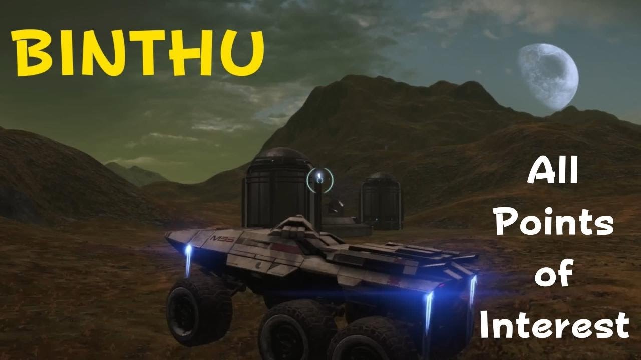 MASS EFFECT 1 (LE) - BINTHU Map Locations Walkthrough - YouTube
