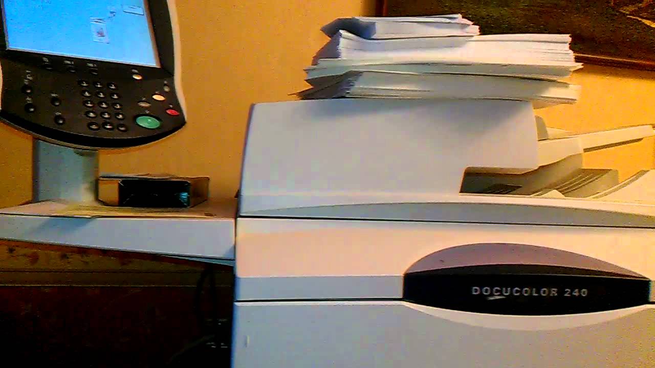 Docucolor 240 Overview and printing - YouTube