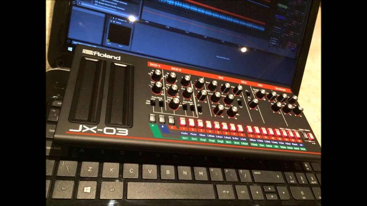 Roland JX-03 Boutique Demo Multitrack - YouTube