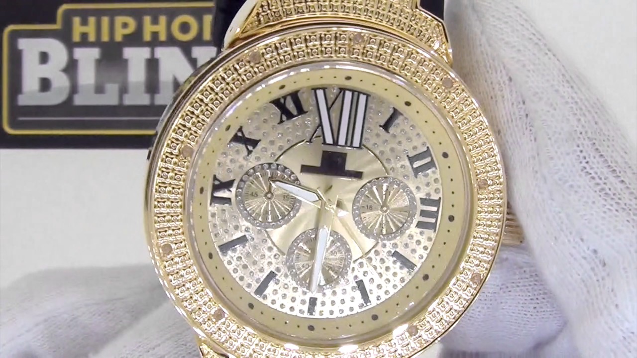 Gold Super Techno Sporty Watch | Real Diamonds - YouTube
