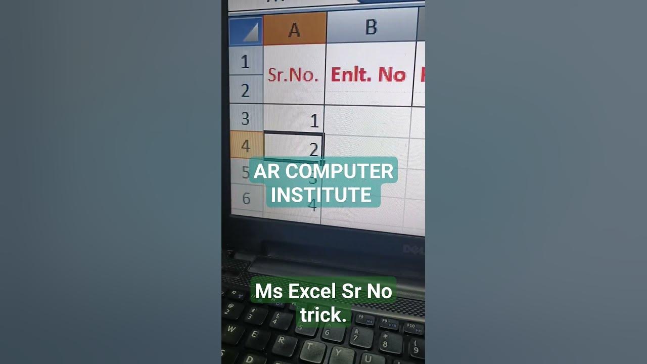 Ms Excel Sr No Auto Correct Trick Viral Excel Excelsolutions Shortsvideo Viralvideo