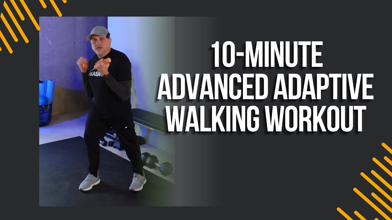 Strong Strides | 10-Minute Advanced Adaptive Walking Workout - YouTube