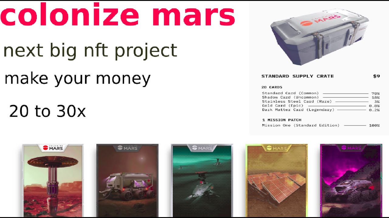 colonize mars, new nft project like alienworld on wax blockchain dont ...