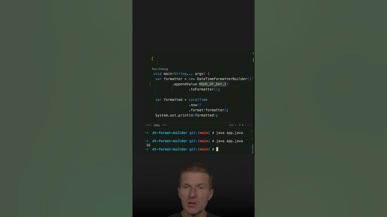 Easy Date & Time Formatting with DateTimeFormatterBuilder #java #shorts #coding #airhacks - YouTube