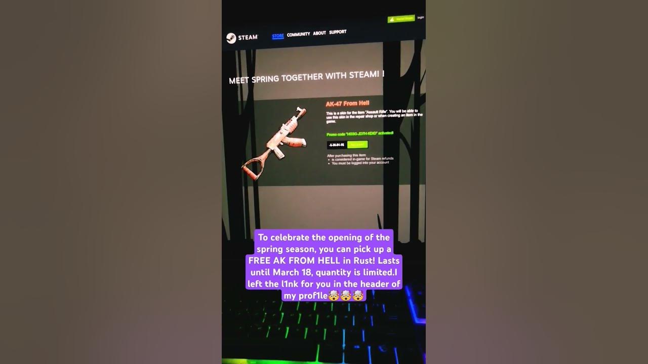 HOW TO GET AK FROM HELL IN RUST FOR FREE NOW?👇🥳#rust #rustshorts #rustclips - YouTube