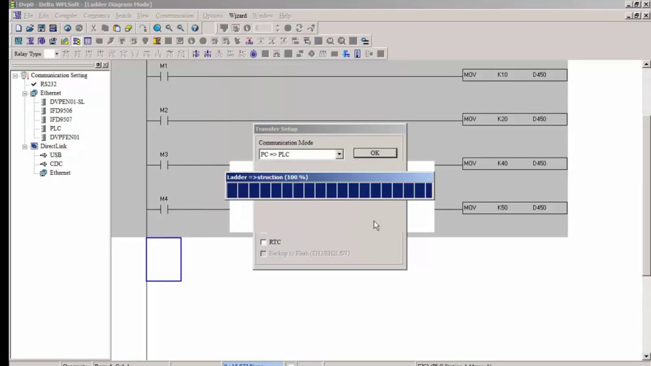 PLC Demo 16 data command - YouTube