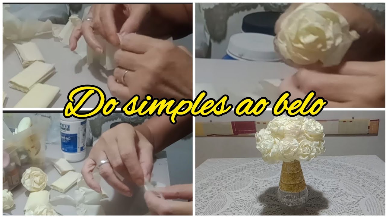 DIY- EMBALAGEM DE VINAGRE PAPEL CREPOM, DO SIMPLES AO BELO - YouTube
