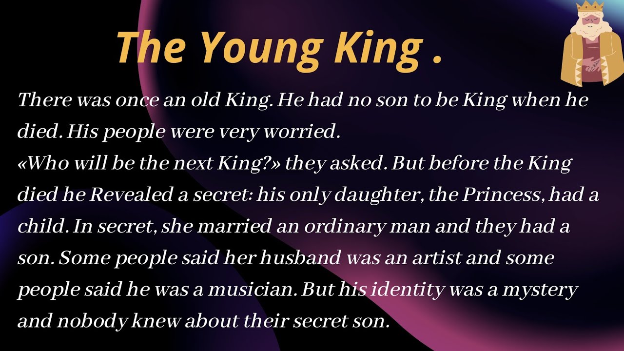English stories with Mery 🔥The young king 🔥short story🔥 - YouTube