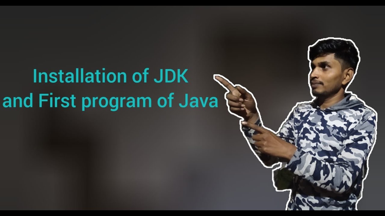 Installation Of Jdk And First Program Of Java By Virendra Pal V K Tech Official Youtube