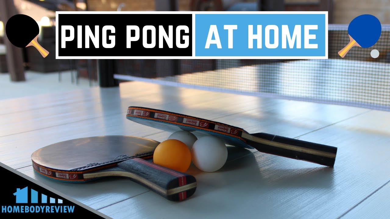 Portable Ping Pong Set with Retractable Net - YouTube