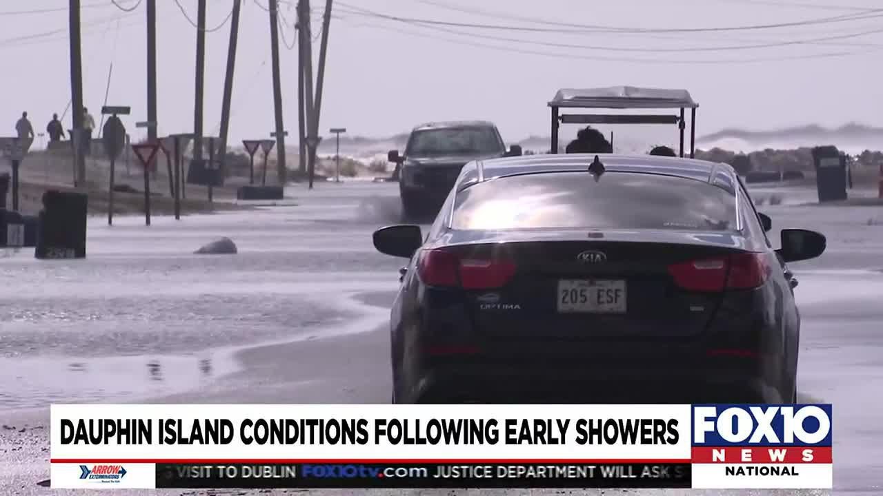 Update on Dauphin Island conditions following weather - YouTube