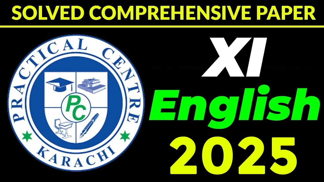 PC Comprehensive 2025 (XI-English-Solved) - YouTube