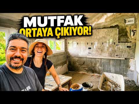 AYLARCA BEKLEDİĞİMİZ İŞ BAŞLADI! Mutfak Seramiklerini Yapıyoruz