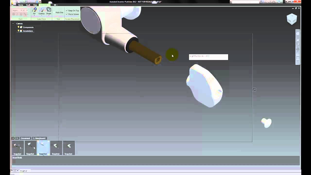 Creating Annotations in Autodesk Inventor Publisher 2012 - YouTube