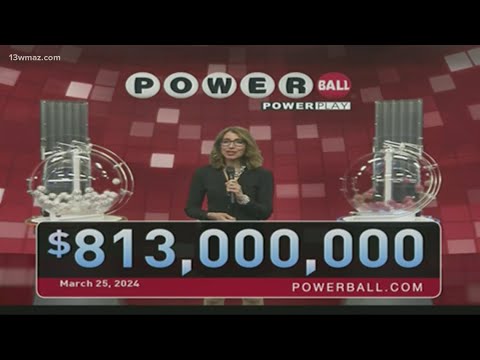 Powerball Numbers, March 25 2024 | $813 million jackpot - YouTube