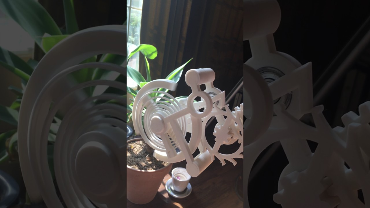 3d printed watch movement (tourbillon) - 시계 무브먼트 밸런스휠 - YouTube