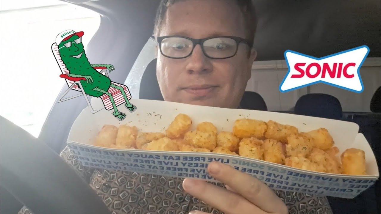 Sonic Grillo's Dill Pickle Seasoning Tator Tot Food Review #foodreview ...