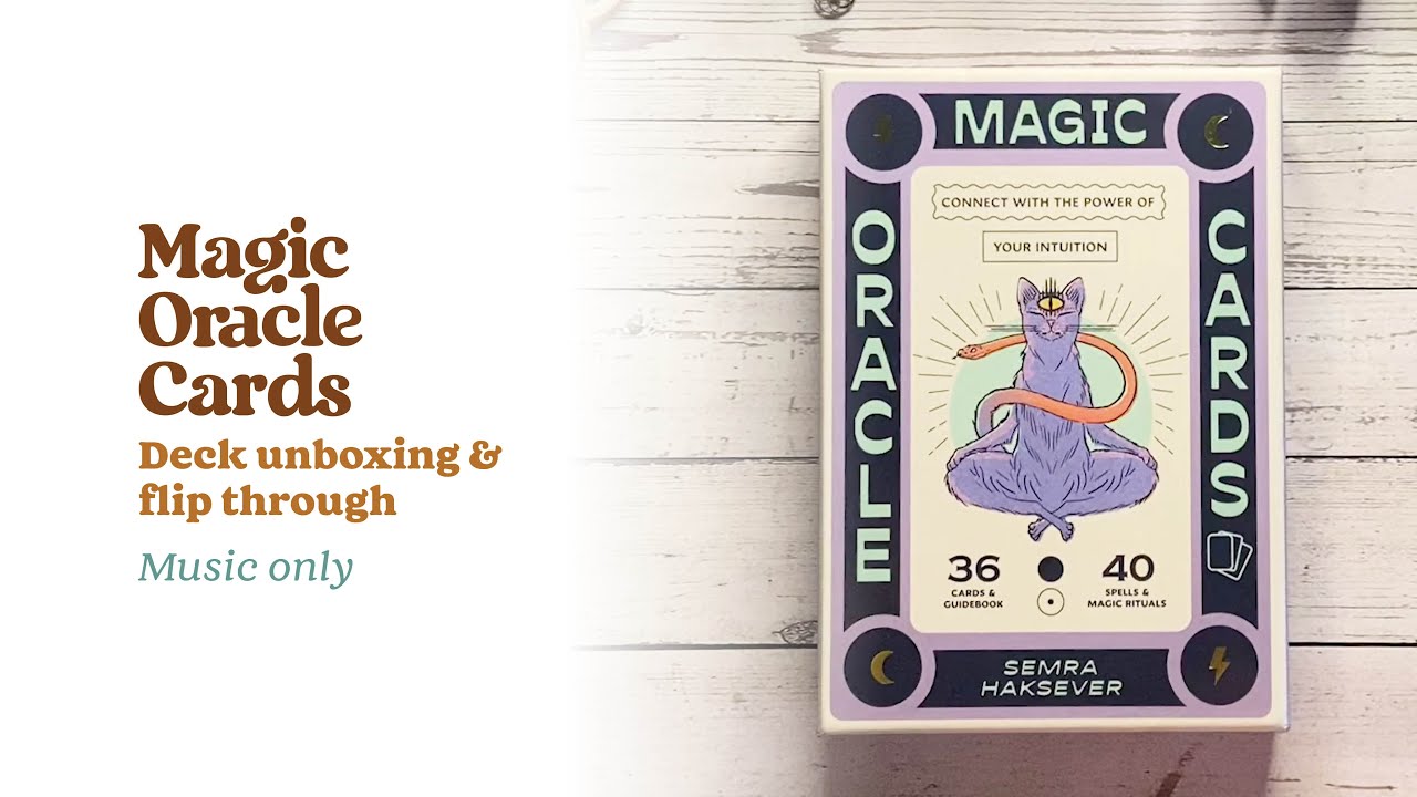 Magic Oracle Cards Unboxing & Flip Through 🎵 Music Only - YouTube
