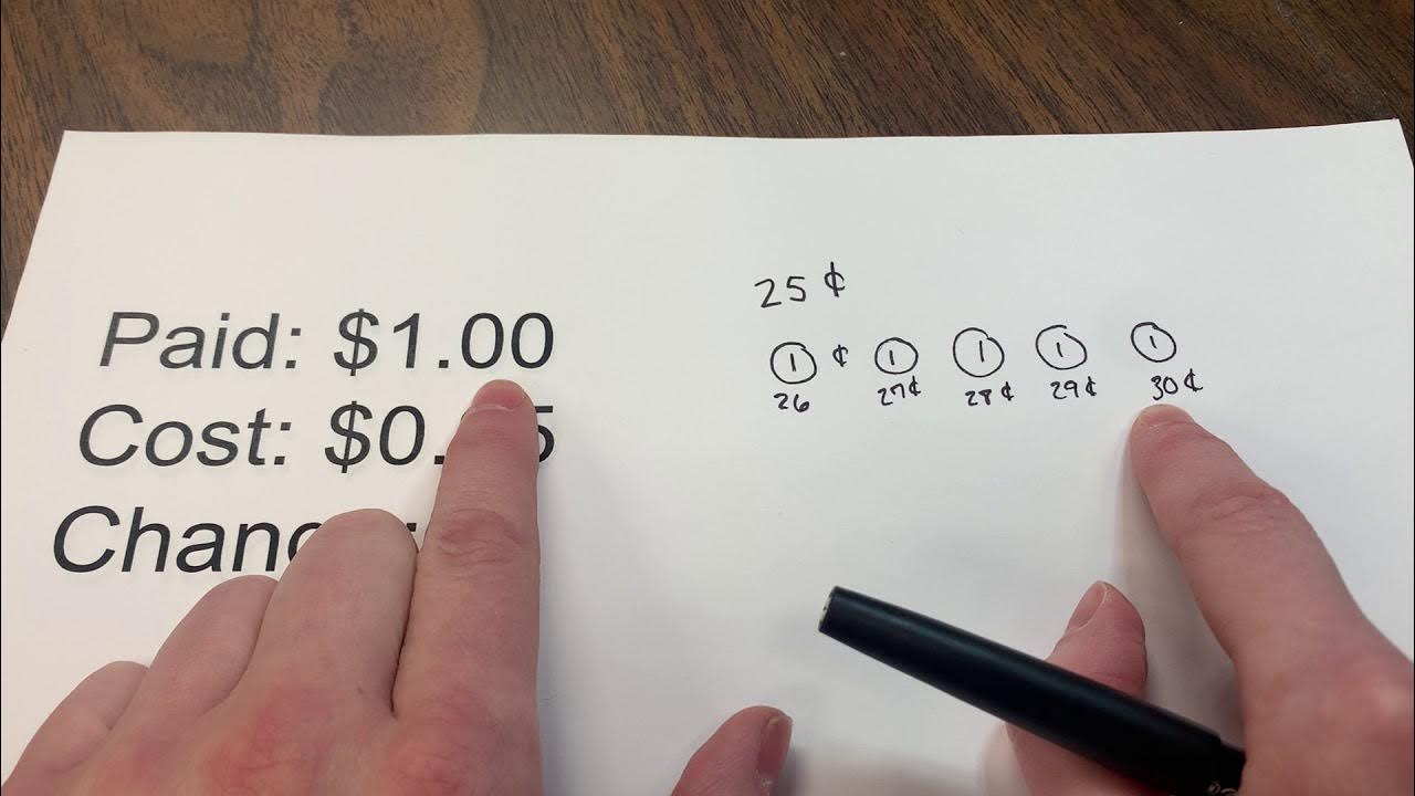 Making Change; Counting up 1 - YouTube