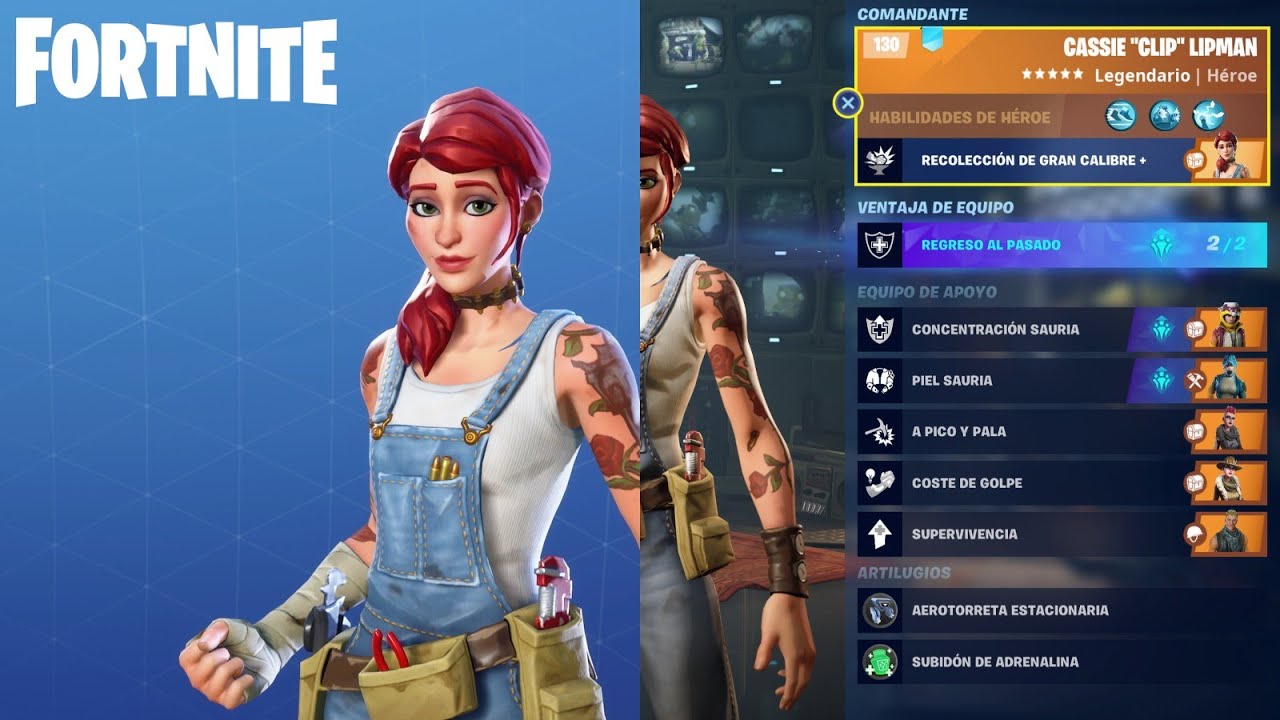 Ingredientes adicionales / Cassie ''clip'' Lipman | Fortnite: Salvar el ...