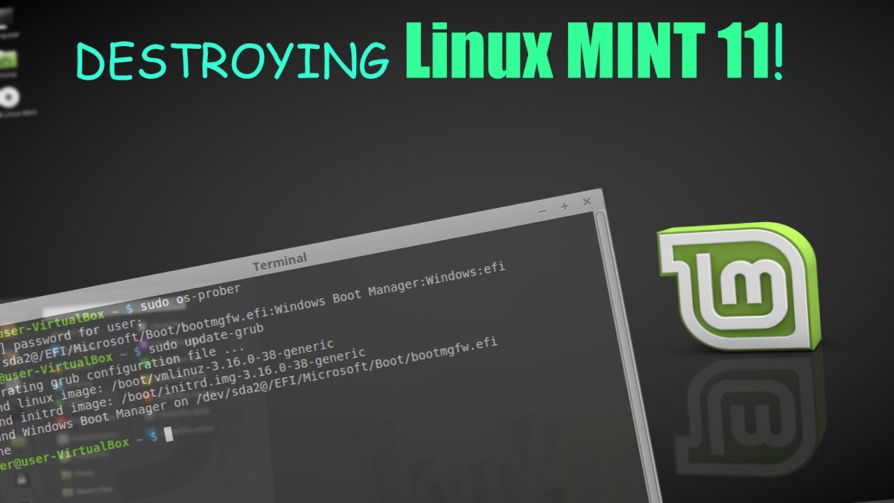 Niszczenie Linux Mint 11! - YouTube